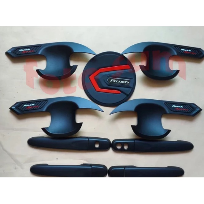 Jual outer hendel dan caver tangki hitam list merah Rush 2018- 2025 ...