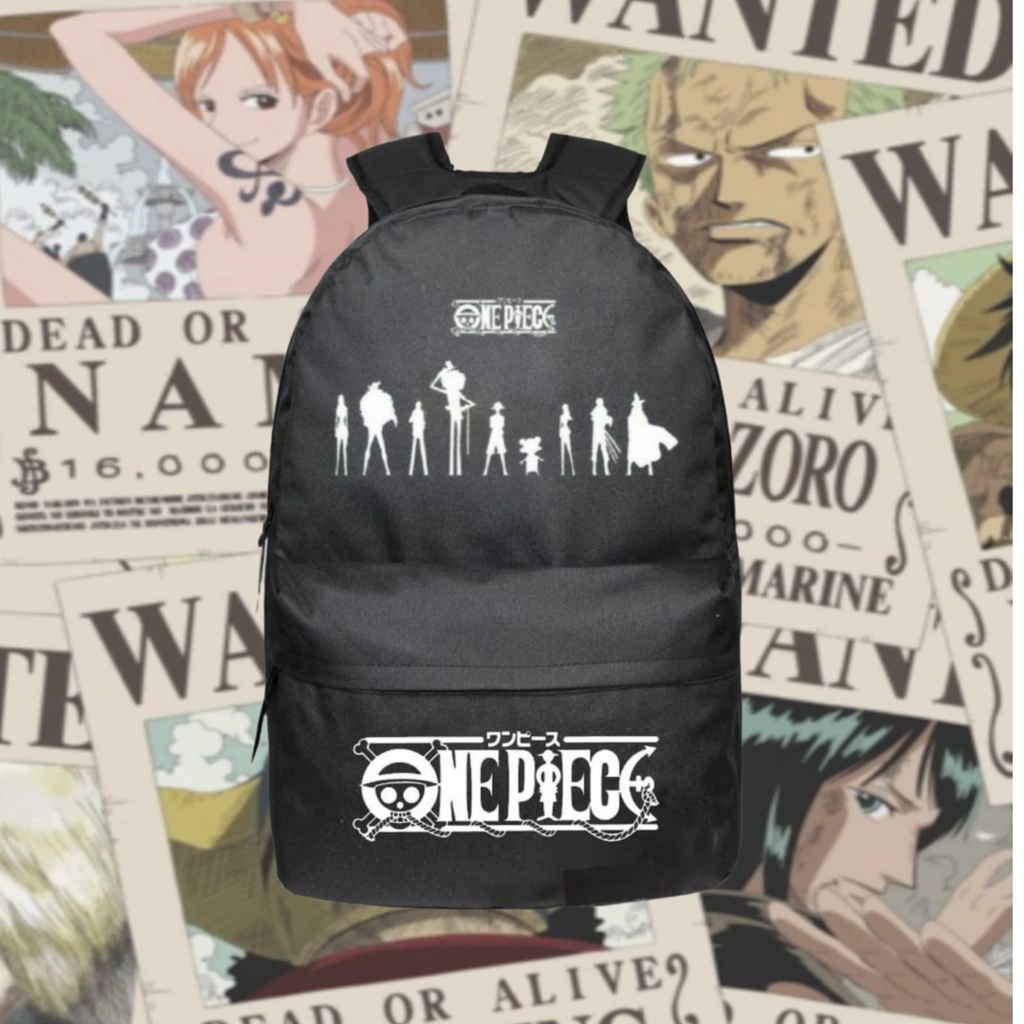 Jual tas ransel anime tas sekolah tas backpack tas punggung one piece ...