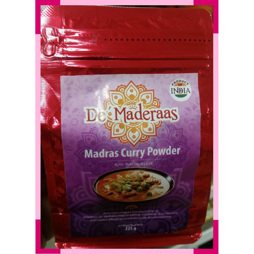 Jual De maderaas | Madras curry powder | 225 gram | product of india ...