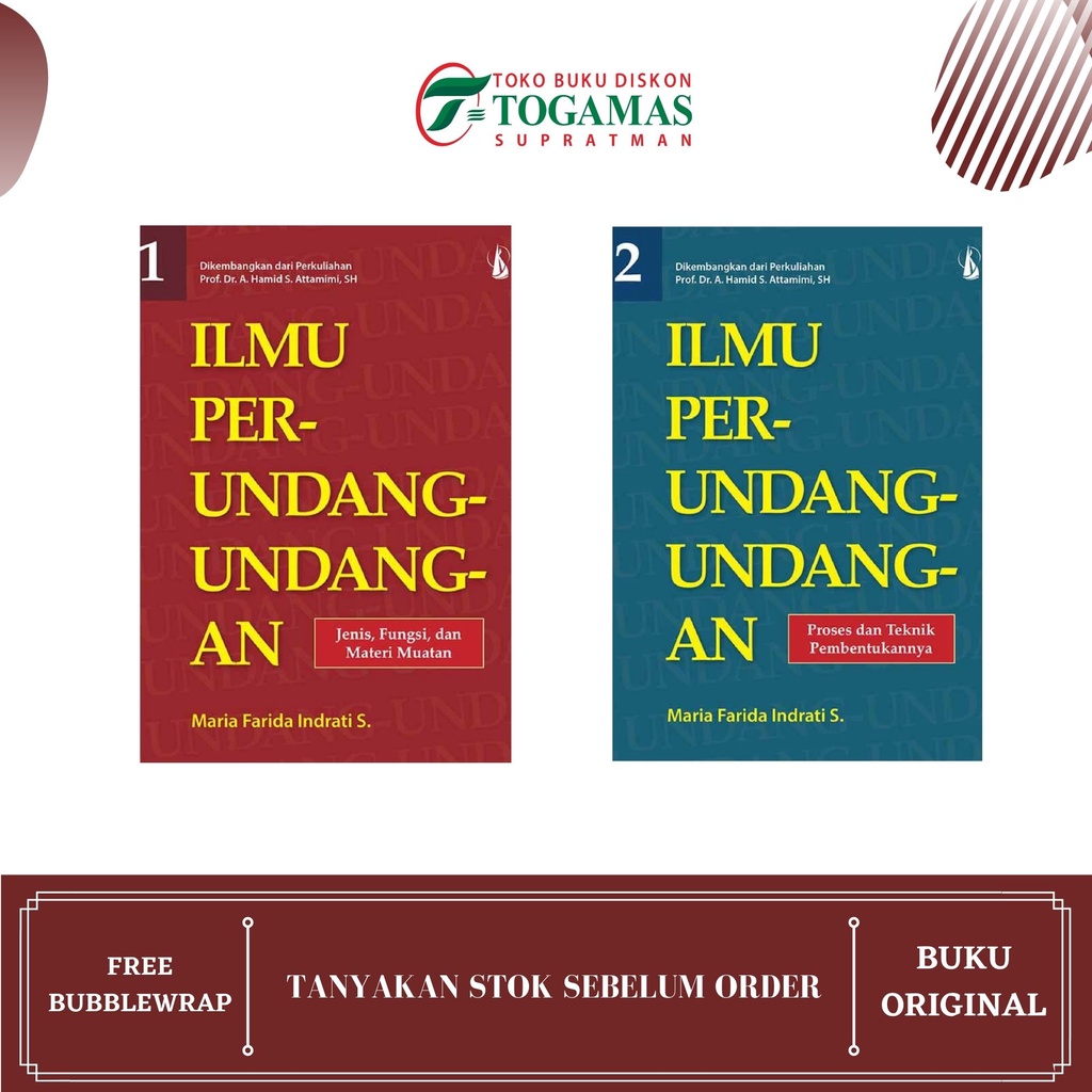 Jual ILMU PERUNDANG-UNDANGAN - JENIS, FUNGSI DAN MATERI MUATAN / PROSES ...