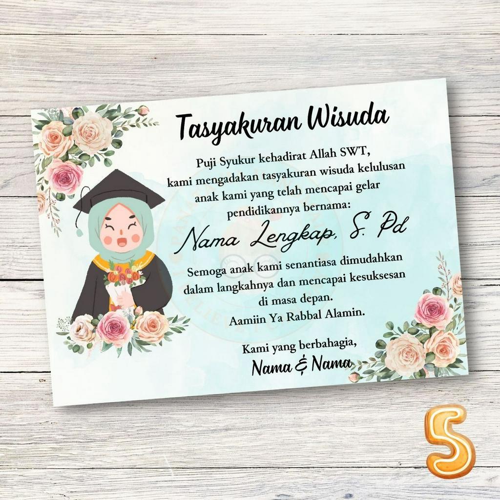 Jual Kartu Ucapan Wisuda / Kelulusan & Stiker Ucapan Tasyakuran Wisuda ...