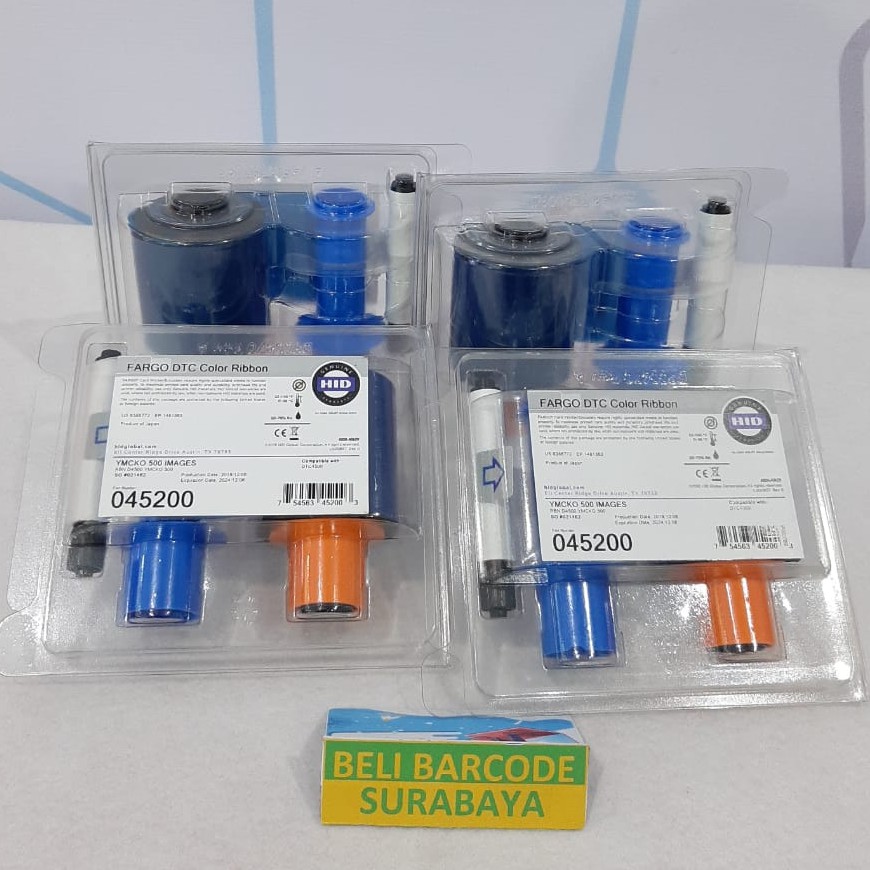 Jual Ribbon FARGO DTC4500 - DTC4500e PN: 45200 YMCKO (Colors) | Shopee ...