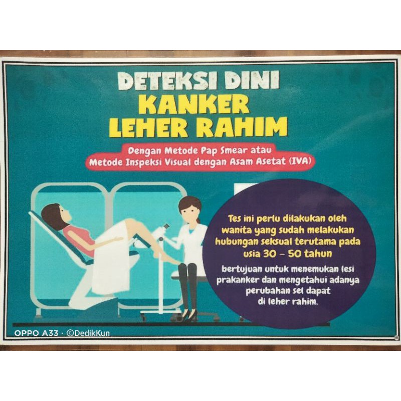 Jual (155) POSTER DETEKSI DINI KANKER LEHER RAHIM | Shopee Indonesia