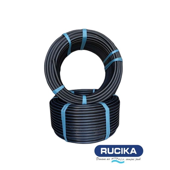Jual Pipa HDPE Rucika PN16 20mm (1/2") (100 meter) selang PDAM | Shopee ...