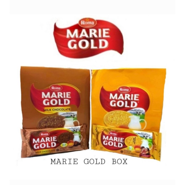 Jual Roma Marie Gold (Box) 27g / Biskuit Marie Gold Original Coklat ...