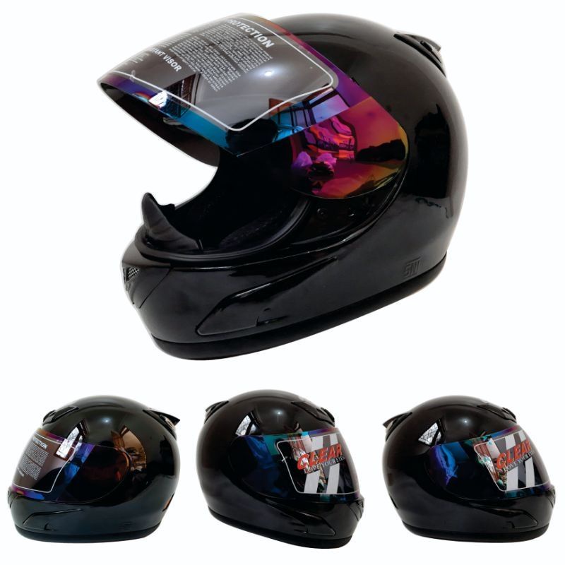 Jual Helm JPN FullFace Solid SNI Hitam | Shopee Indonesia