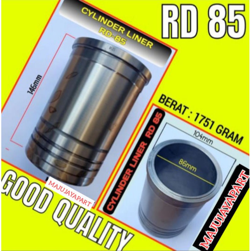 Jual BORING/CYL LINER MESIN DIESEL RD85(86MM) | Shopee Indonesia