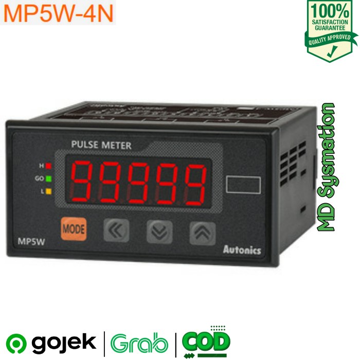 Jual Autonics MP5W-4N Digital Panel Meter, Pulse Meter/RPM Meter ...