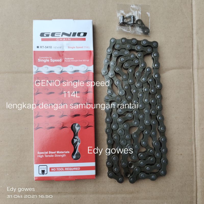 Jual rantai sepeda single speed Genio rantai sepeda Taiwan single speed ...