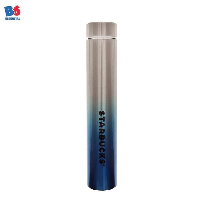 Jual Tumbler Starbucks Slim 250 Ml Gradasi Silver Blue - Botol Minum ...