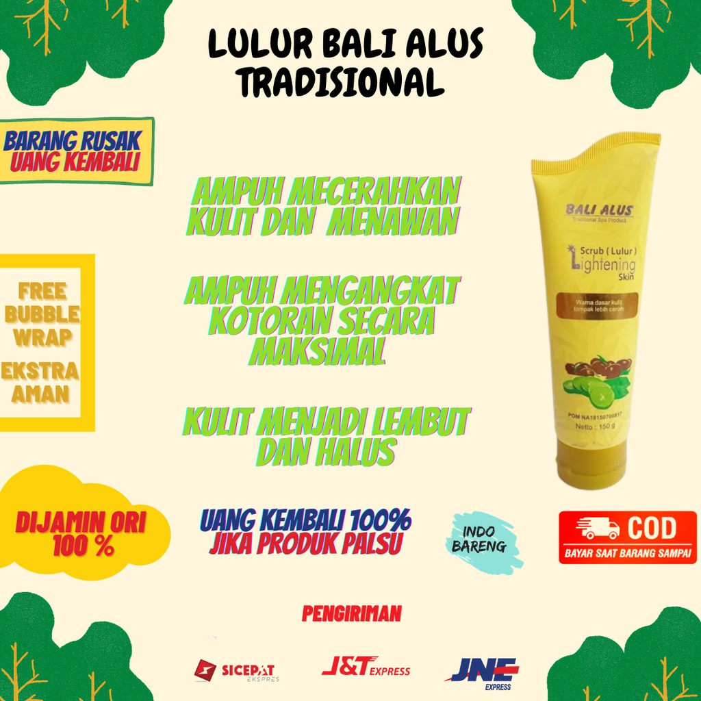 Jual Lulur Bali Alus Tradisional Body Scrub Natural Pencerah Kulit ...