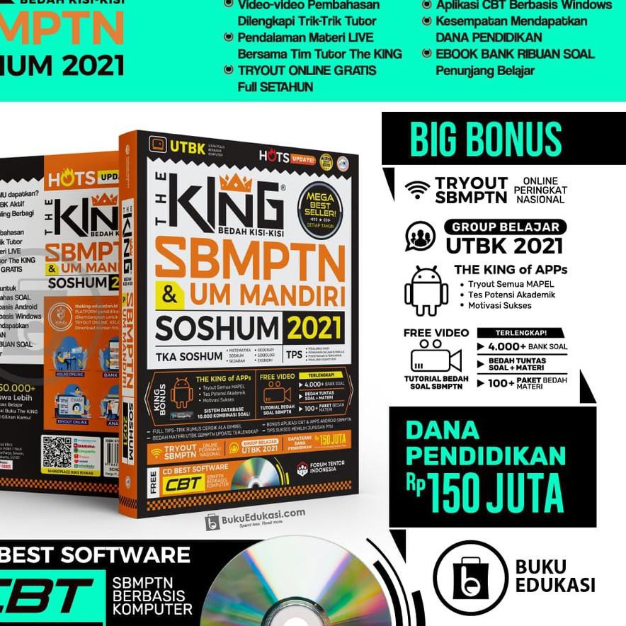 Jual *Stok Banyak THE KING SBMPTN DAN UM MANDIRI SAINTEK SOSHUM 2021 ...