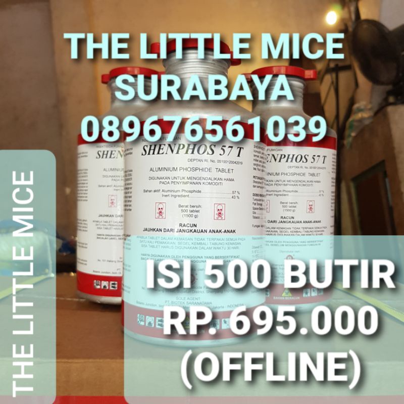 Jual obat kutu shenphos 57 t tb senpos shenpos isi 500 tab/butir obat ...