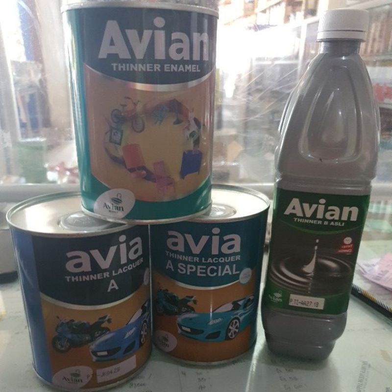 Jual THINER AVIAN TINER TINNER A SPESIAL B ASLI & ENAMEL MOBIL MOTOR SEPEDA FURNITURE 1LTR ...