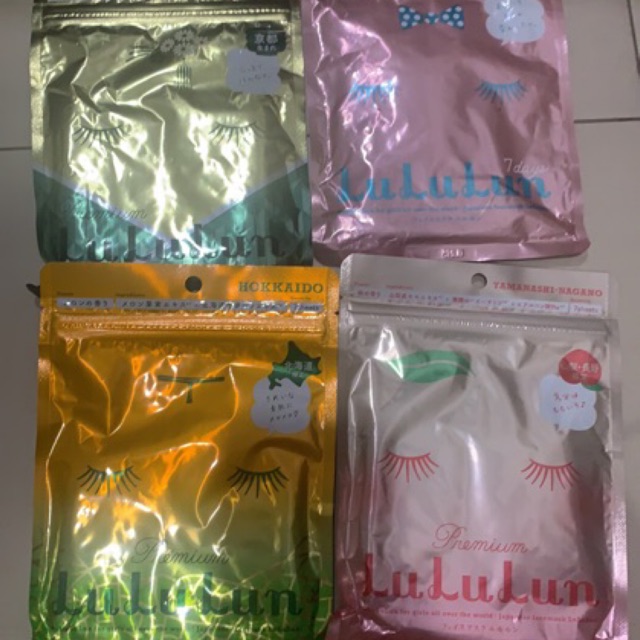 Jual Lululun Mask Masker Wajah Jepang 4 Macam | Shopee Indonesia