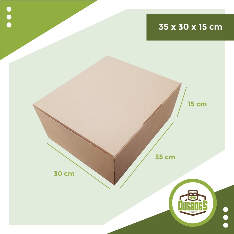 Jual Kardus 35 x 30 x 15 cm --Die Cut dan easy usage-- | Shopee Indonesia