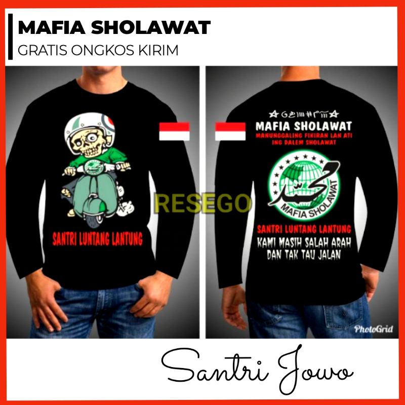 Jual Kaos Baju Santri Mafia Sholawat Indonesia Mafish Majelis ...