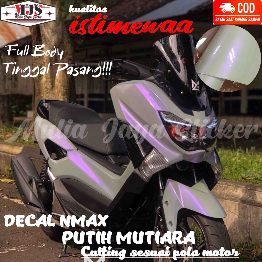 Jual Decal stiker motor nmax old/new polos warna putih mutiara ...
