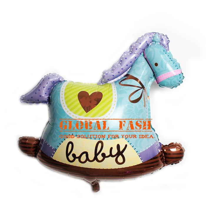 Jual balon foil kuda bayi / balon kuda baby boy / baby shower / balon ...