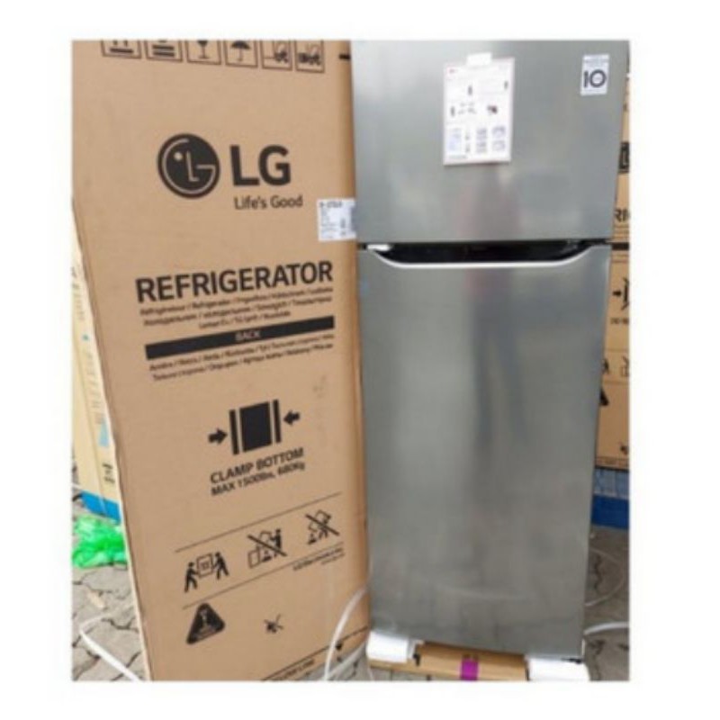 Jual KULKAS 2 PINTU LG GM G 372 SLBC SMART INVERTER 333 LITER | Shopee Indonesia