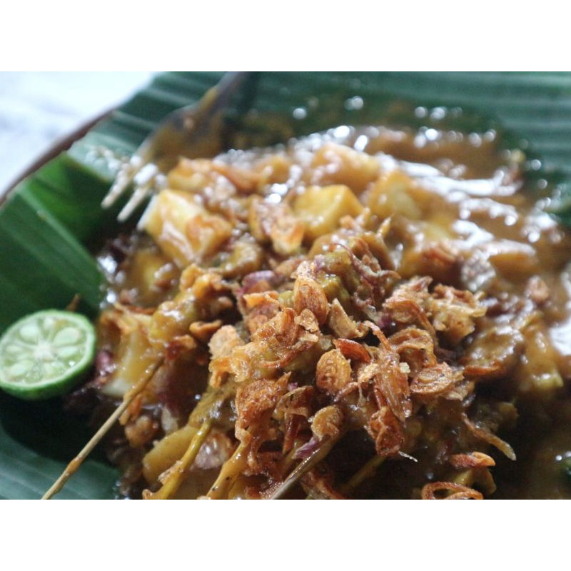 Jual Sate Padang Daging Sapi (10 tusuk + ketupat) | Shopee Indonesia