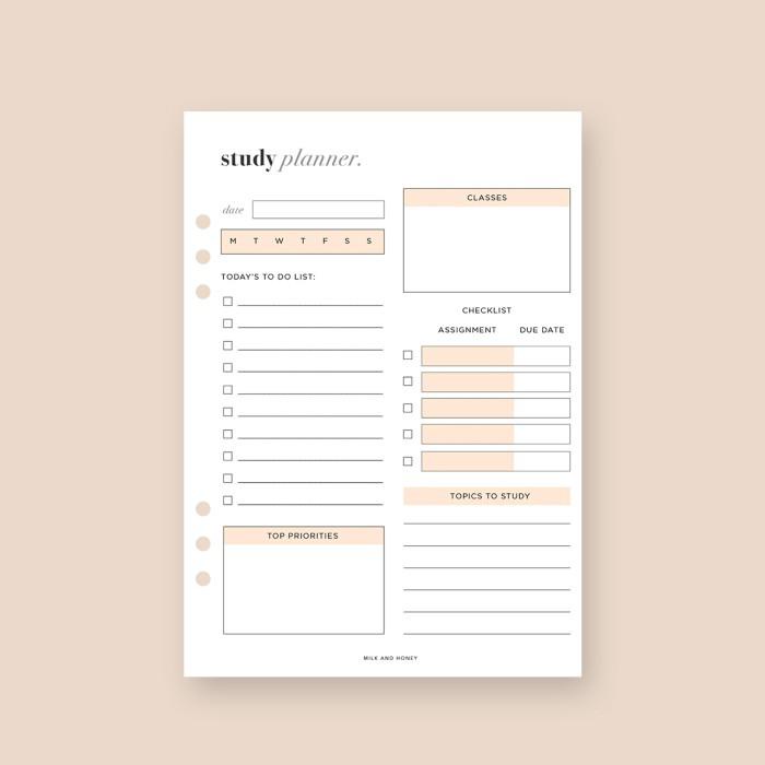 Jual Notebook / A5 Refill Insert Study Planner | Shopee Indonesia