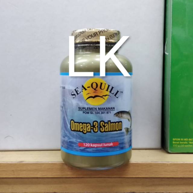 Jual SEA-QUILL Sea Quill Omega 3 Salmon 120kapsul | Shopee Indonesia