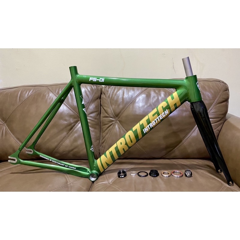 Jual Frame Set Intro 7 Tech FS01 Warna Hijau | Shopee Indonesia