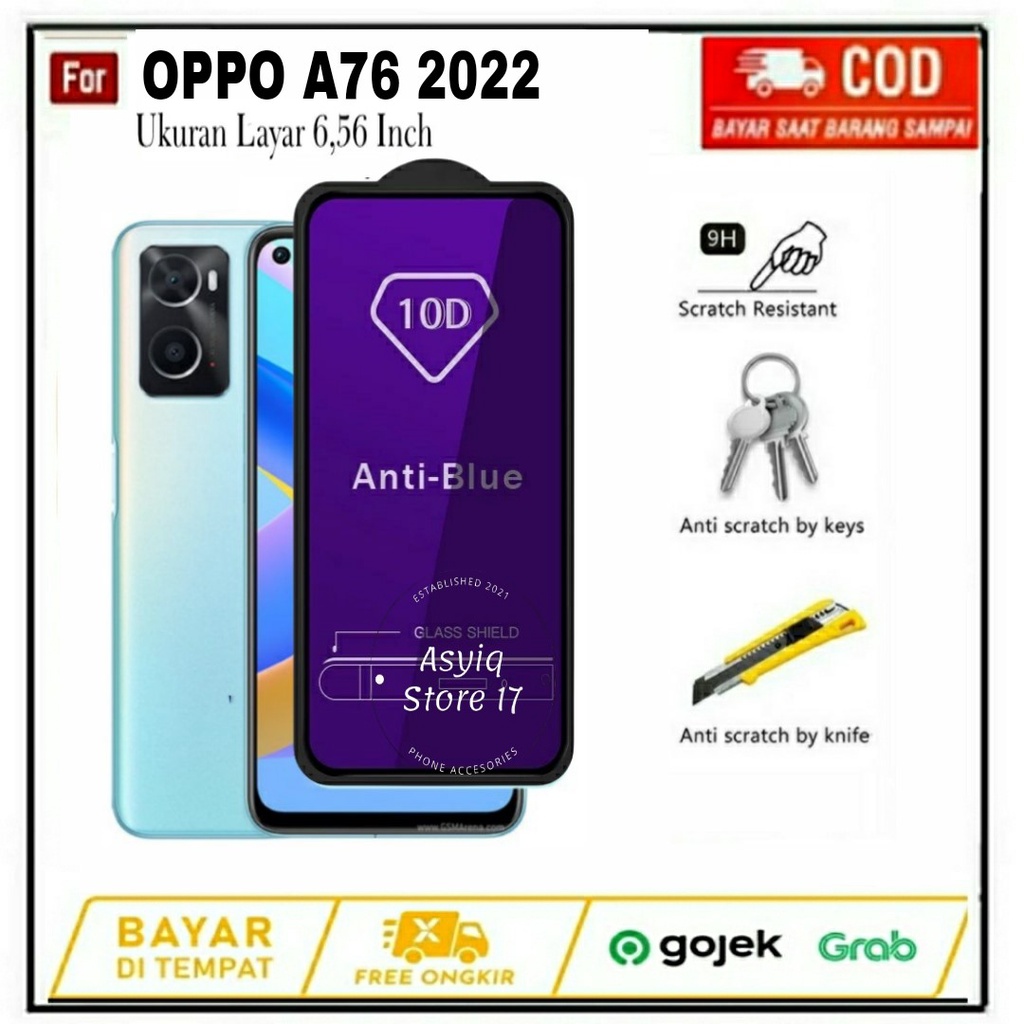 Jual TEMPERED GLASS BLUE LIGHT OPPO A76 REALME 9 PRO TG LAYAR ANTI ...