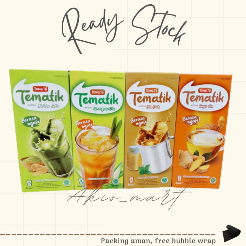 Jual Tong Tji Tematik Minuman Serbuk Instant 3 sachet | Shopee Indonesia