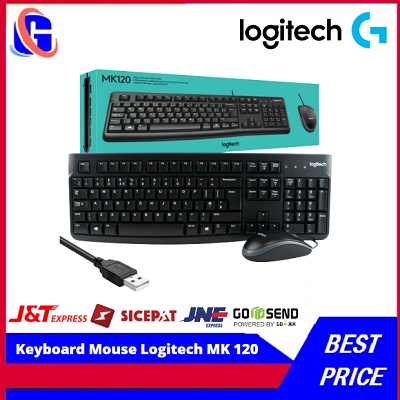 Jual Keyboard Mouse Logitech MK 120 | Shopee Indonesia