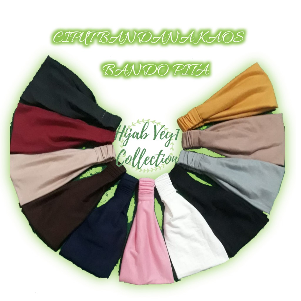 Jual Ciput Bandana Kaos Bando Pita Karet Belakang ( Inner Kaos Bando ...