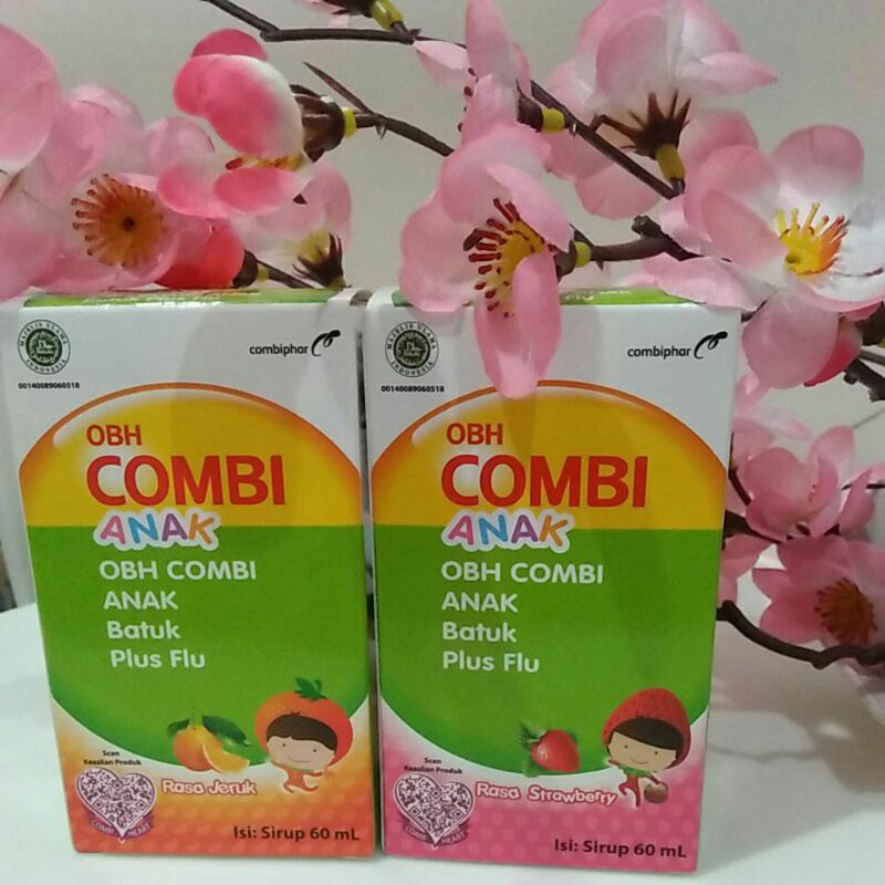 Jual OBH COMBI ANAK BATUK PLUS FLU 60ML RASA STRAWBERRY DAN RASA JERUK ...