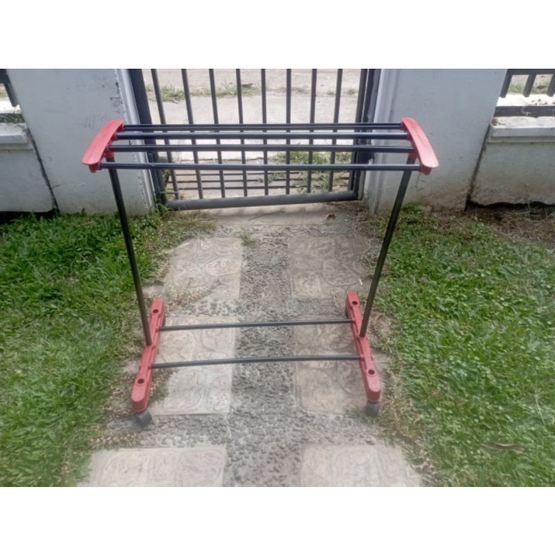 Jual Rak Jemuran Handuk Baju Serbaguna 5 pipa Besi Hanger Gantungan ...