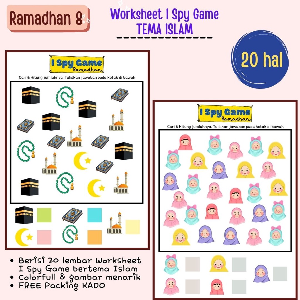 Jual Aktivitas Ramadan Buku Kegiatan Ramadhan Anak TK PAUD SD Bulan ...