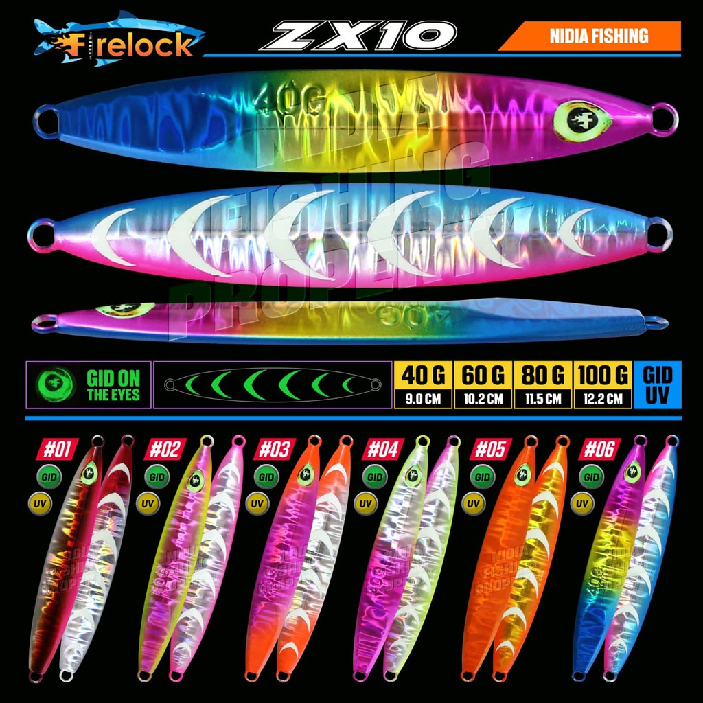 Jual UMPAN PANCING METAL JIG 80GR FIRELOCK ZX10 80 GRAM | Shopee Indonesia