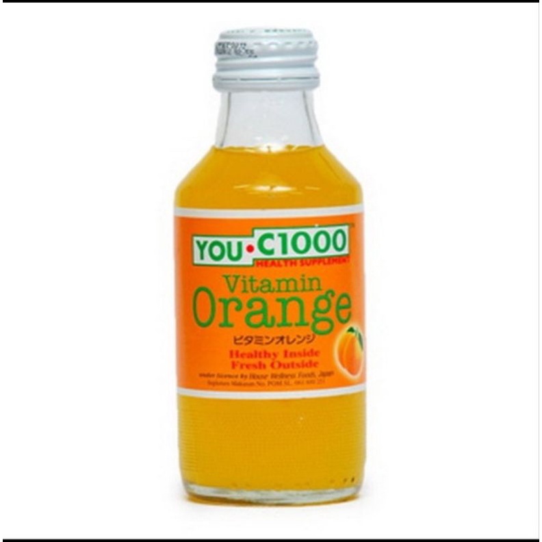 Jual you c 1000 orange botol kaca 140 ml | Shopee Indonesia