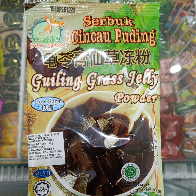 Jual 110gr Happy Grass Low Sugar Guiling Jelly Powder import / Cincau ...