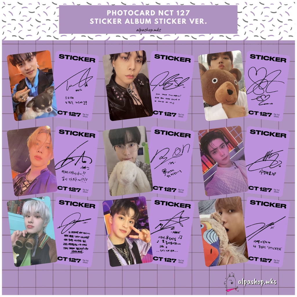 Jual NCT 127 UN0FF PHOTOCARD ALBUM STICKER SET/EACH | Shopee Indonesia
