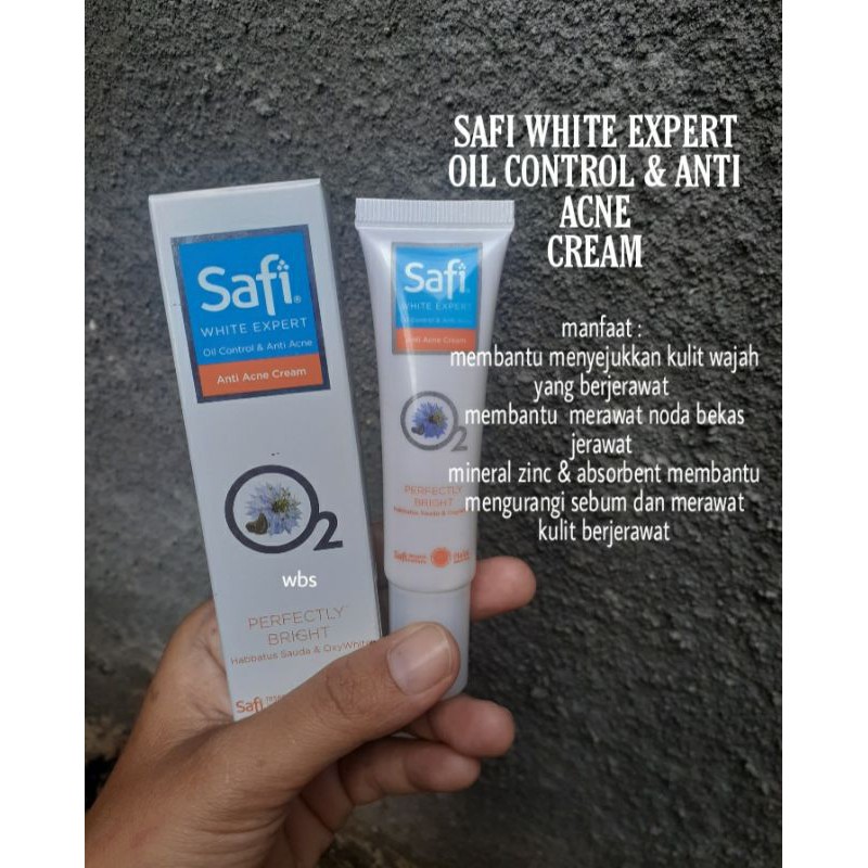 Jual SAFI WHITE EXPERT OIL CONTROL DAN ANTI ACNE CREAM | Shopee Indonesia