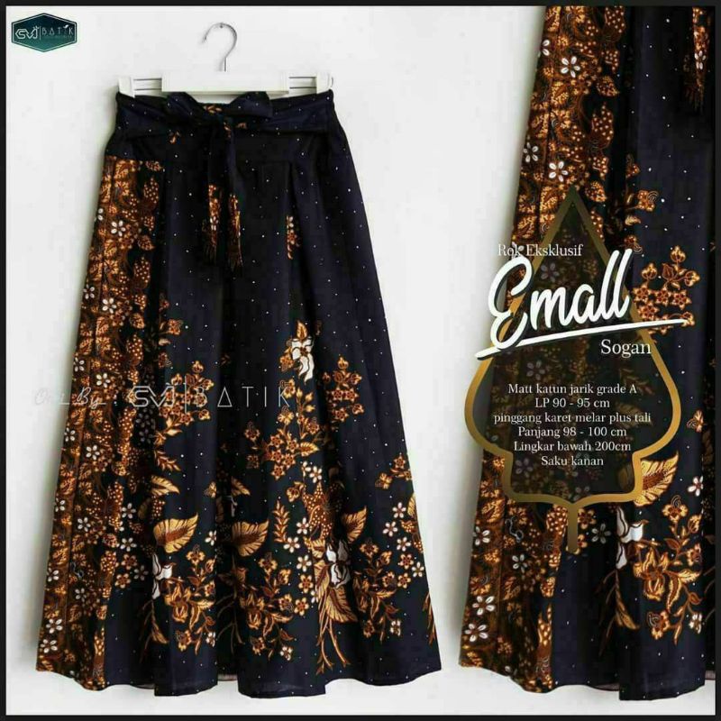 Jual Azzahra batik / Rok batik modern / Rok batik kekinian Sogan / Rok ...