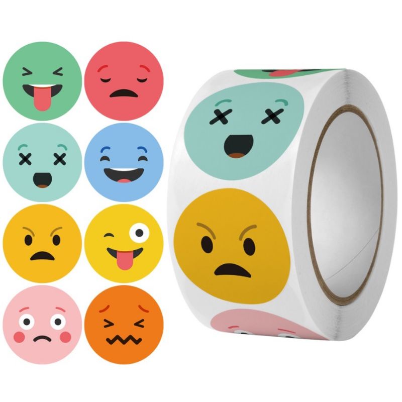 Jual 10 pcs Stiker Ekspresi Emoticon Emo Emoji Smile Sticker | Shopee ...