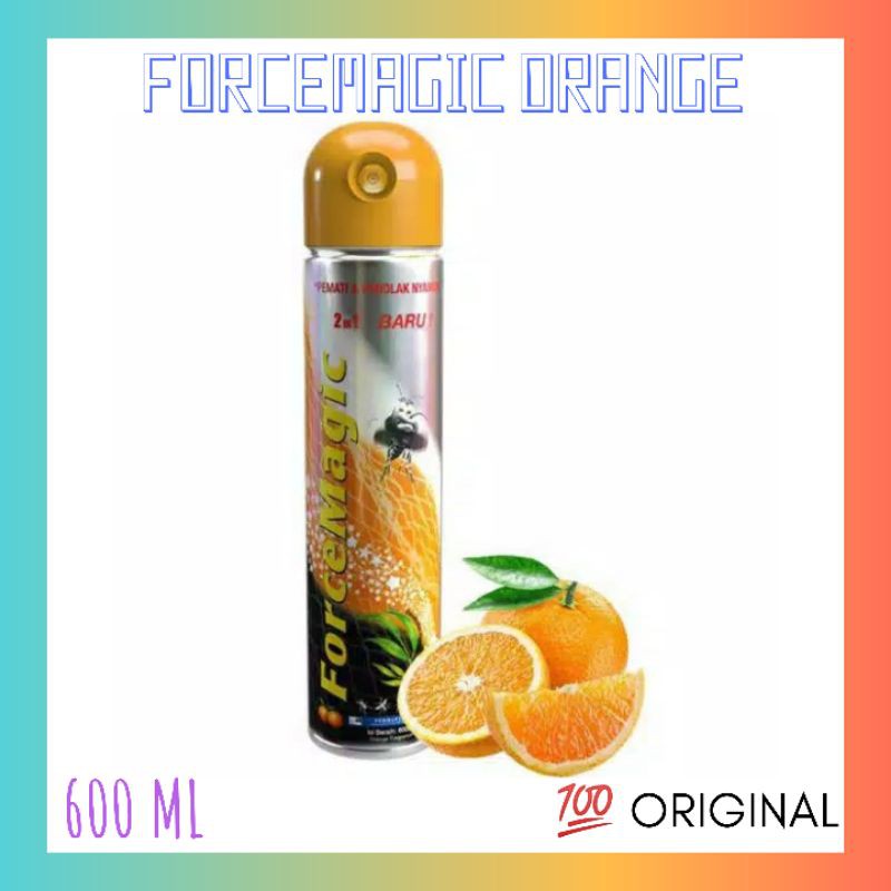 Jual FORCE MAGIC ORANGE FRAGRANCE 600ml 2 IN 1 obat nyamuk semprot ...