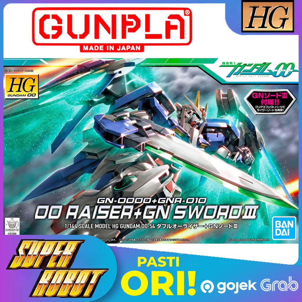 Jual 𝗕𝗔𝗡𝗗𝗔𝗜 HG Gundam 00 / OO Raiser + GN Sword III - HGOO | Shopee Indonesia