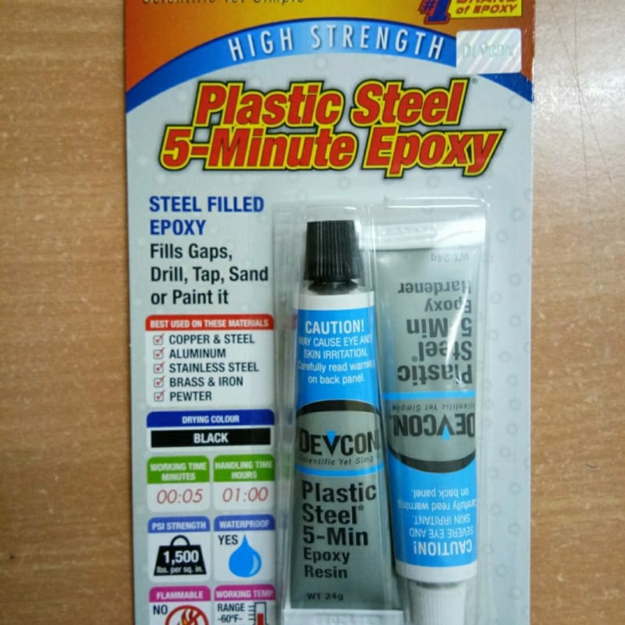 Jual DEVCON LEM BESI 5 MENIT / PLASTIC STEEL | Shopee Indonesia