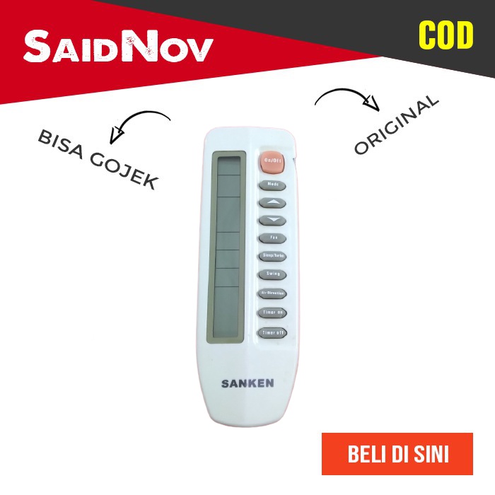 Jual Remot Remote AC Sanken R71A/E Seken Bekas Second Original | Shopee ...