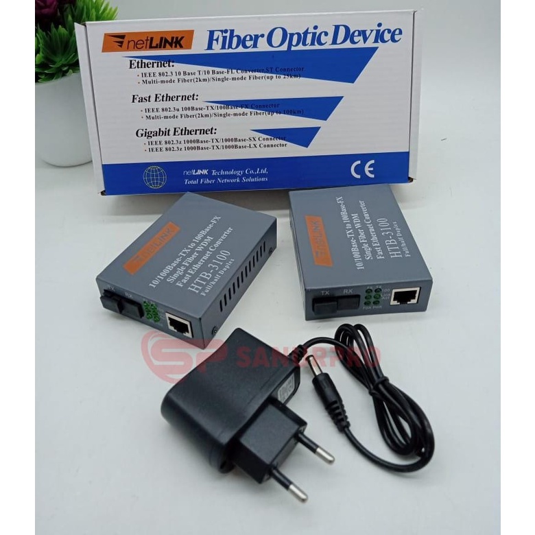 Jual Converter FO To LAN HTB 3100 Converter Fiber Optic To LAN HTB 3100 ...