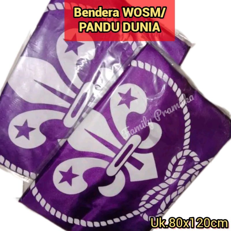 Jual Bendera Wosm 80x120cm - Bendera Pandu Dunia - Bendera Pramuka ...