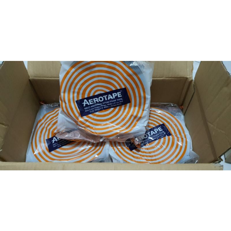 Jual Isolasi Aerotape foam untuk AC - Single foam tape murah - 2 inch ...