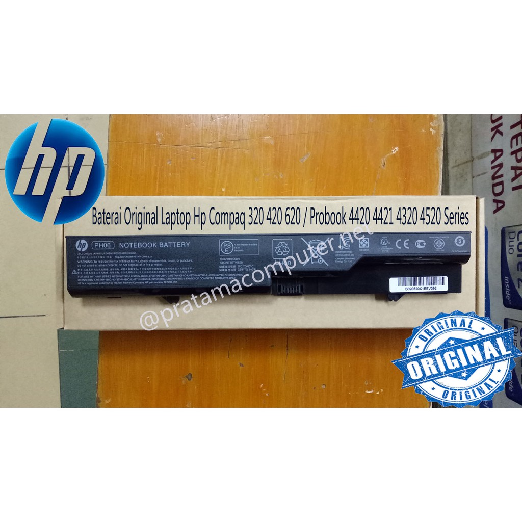 Jual ORIGINAL Baterai Laptop Hp Compaq 320 420 620 / Probook 4420 4421 ...